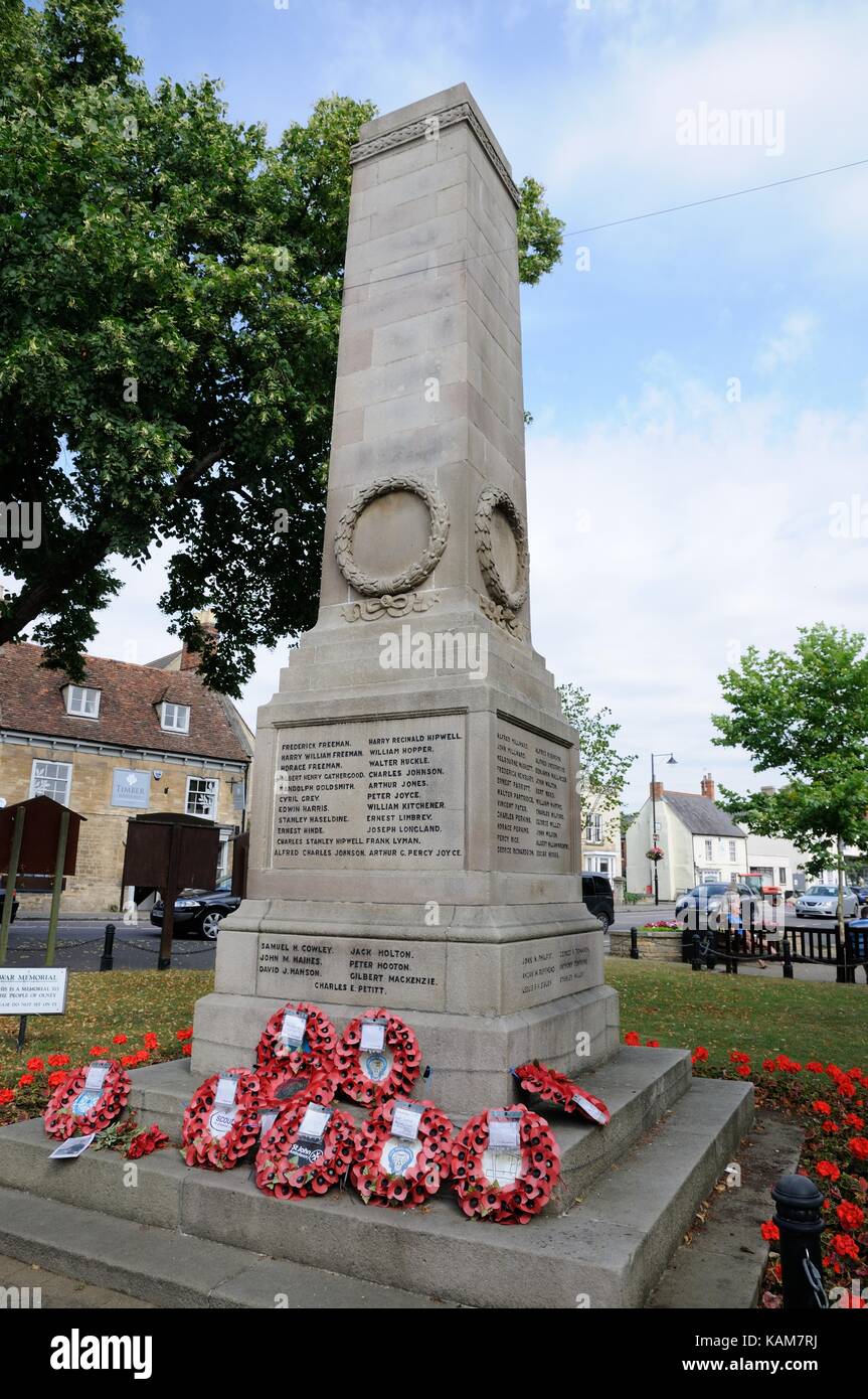 War Memorial, Olney Buckinghamshire Stock Photo - Alamy