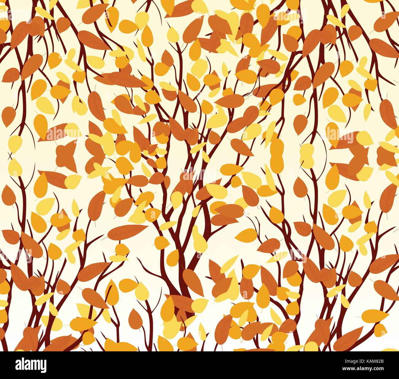 Autumn tree. Fall Leaves Background Stock Vector Image & Art - Alamy