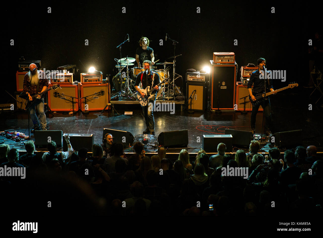 The American rock band Eagles of Death Metal performs a live concert at ...