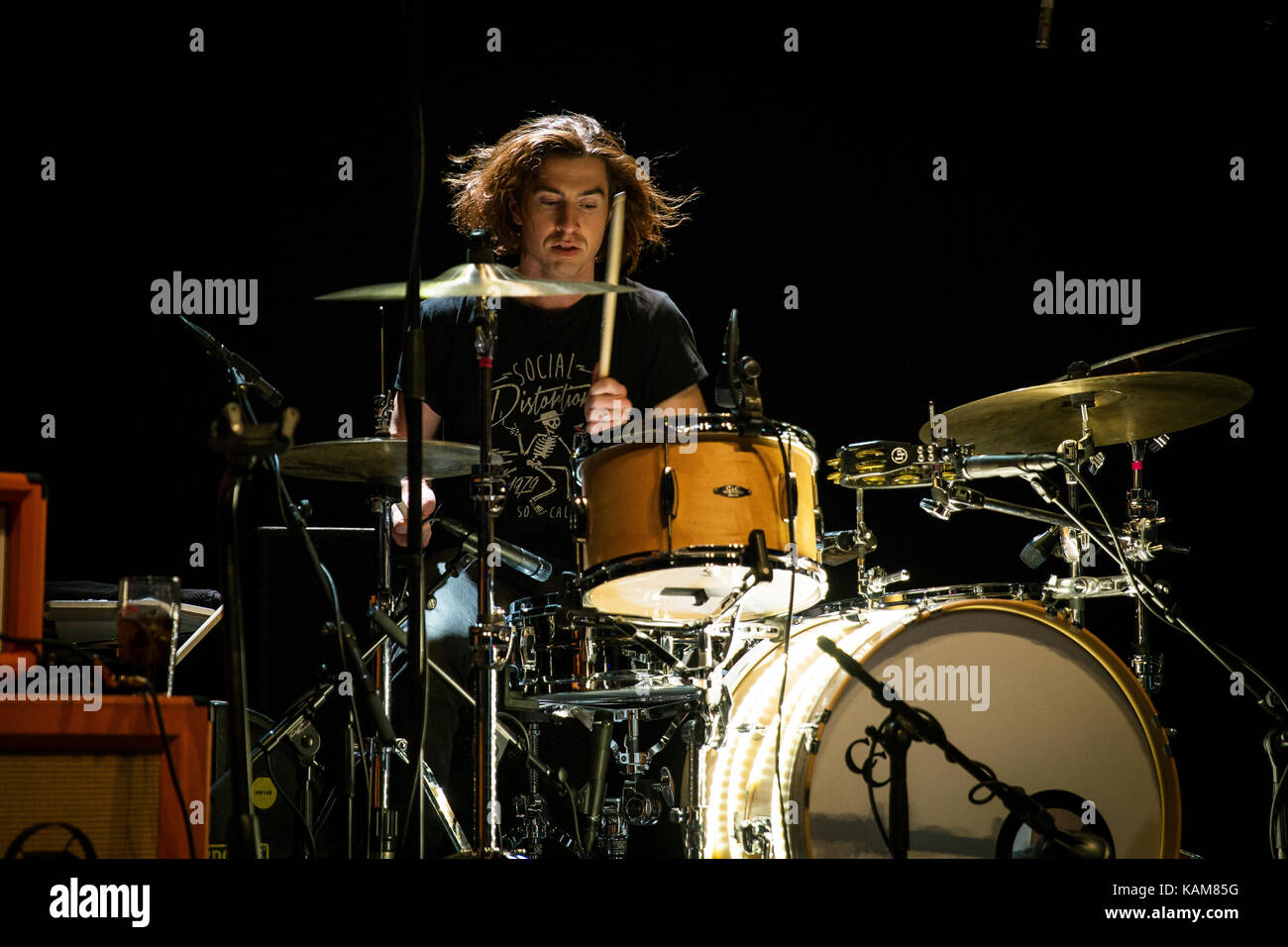 The American rock band Eagles of Death Metal performs a live concert at ...