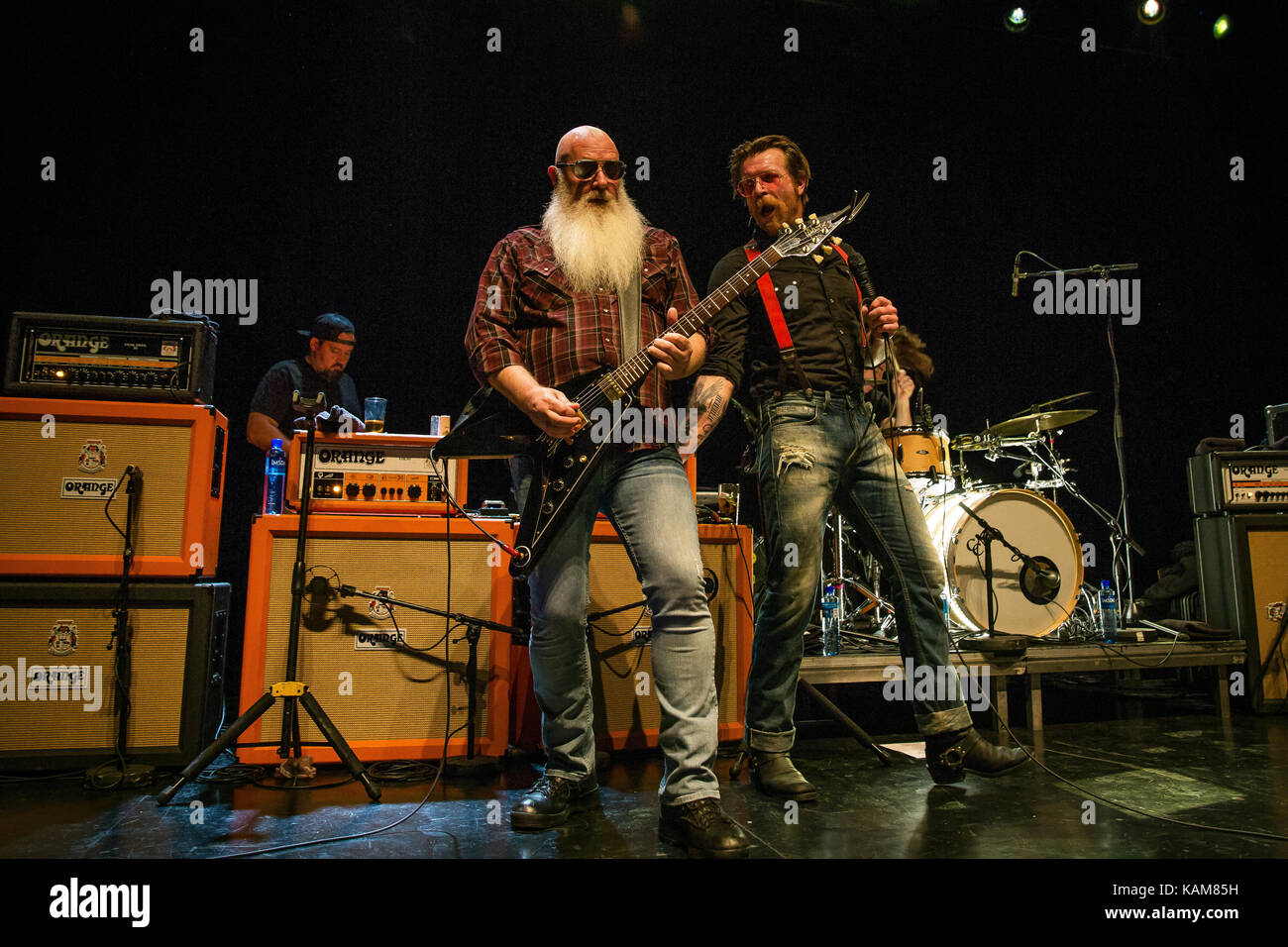 The American rock band Eagles of Death Metal performs a live concert at ...
