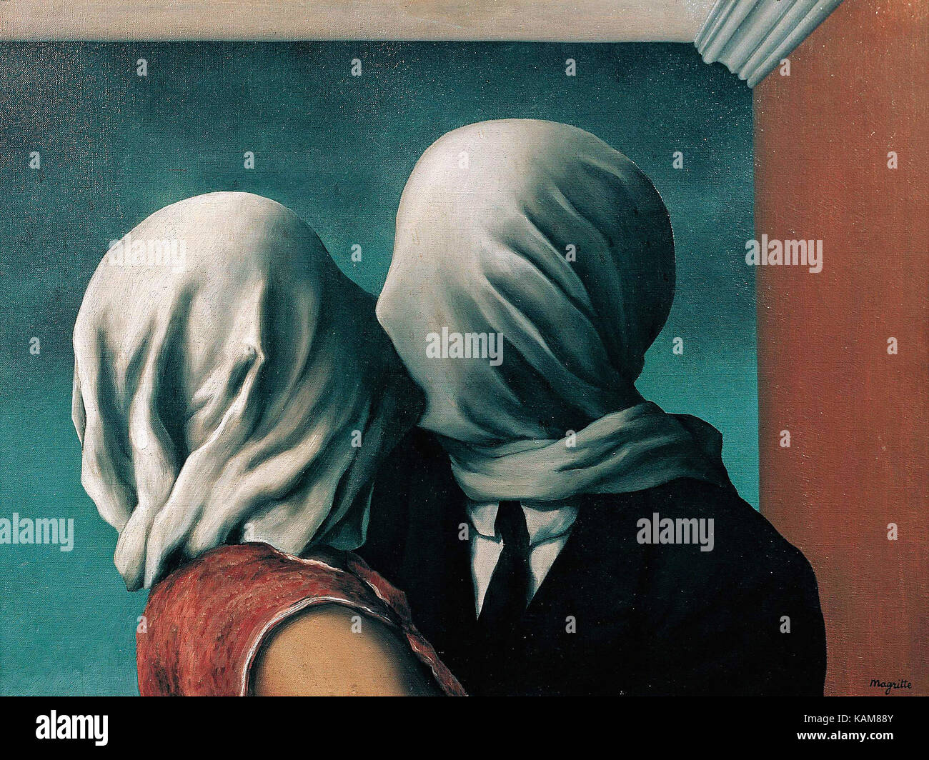 Rene magritte the lovers hi-res stock photography and images - Alamy