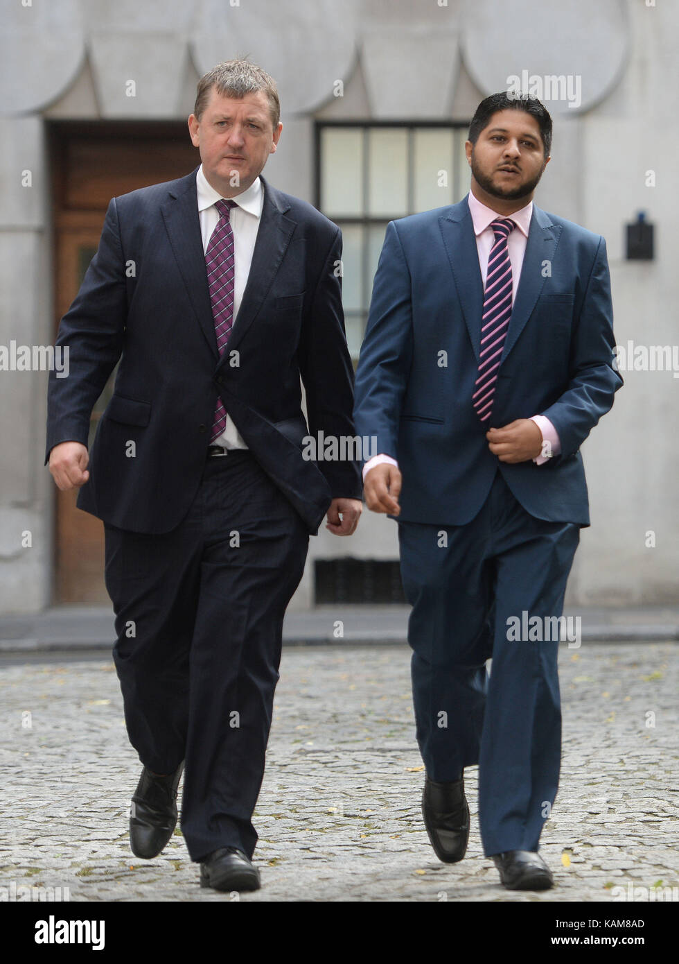 James Farrar (left) and Yaseen Aslam arriving at the Employment Appeals ...