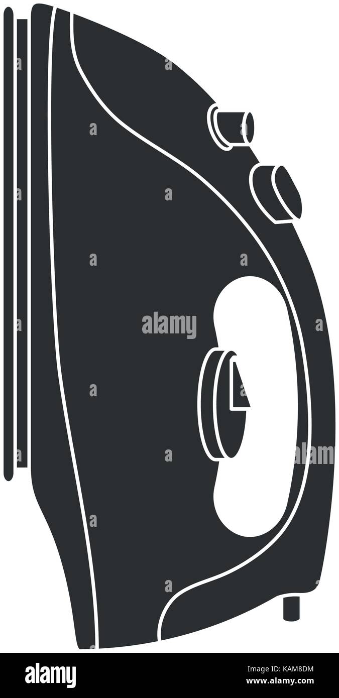 iron clothes appliance icon Stock Vector Image & Art - Alamy