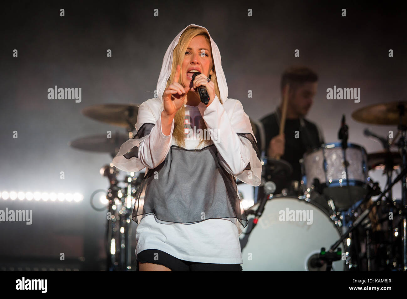 The English singer and songwriter Ellie Goulding performs a live ...