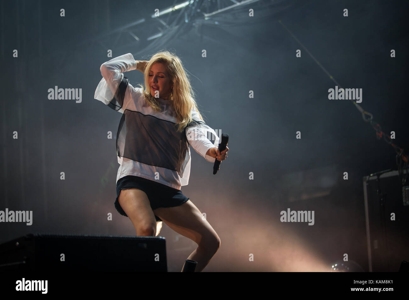The English singer and songwriter Ellie Goulding performs a live ...