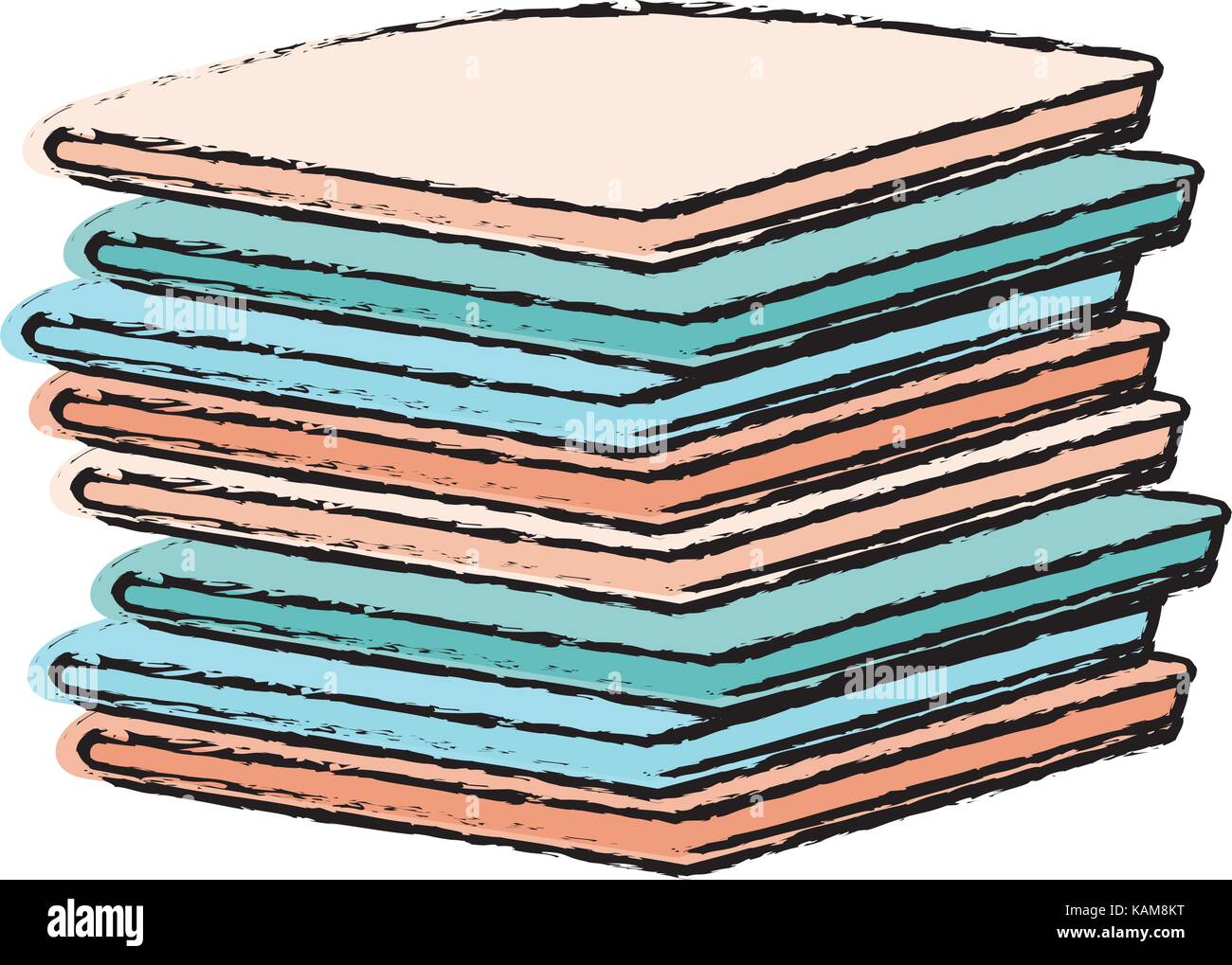 pile of folded clothes Stock Vector Image & Art - Alamy