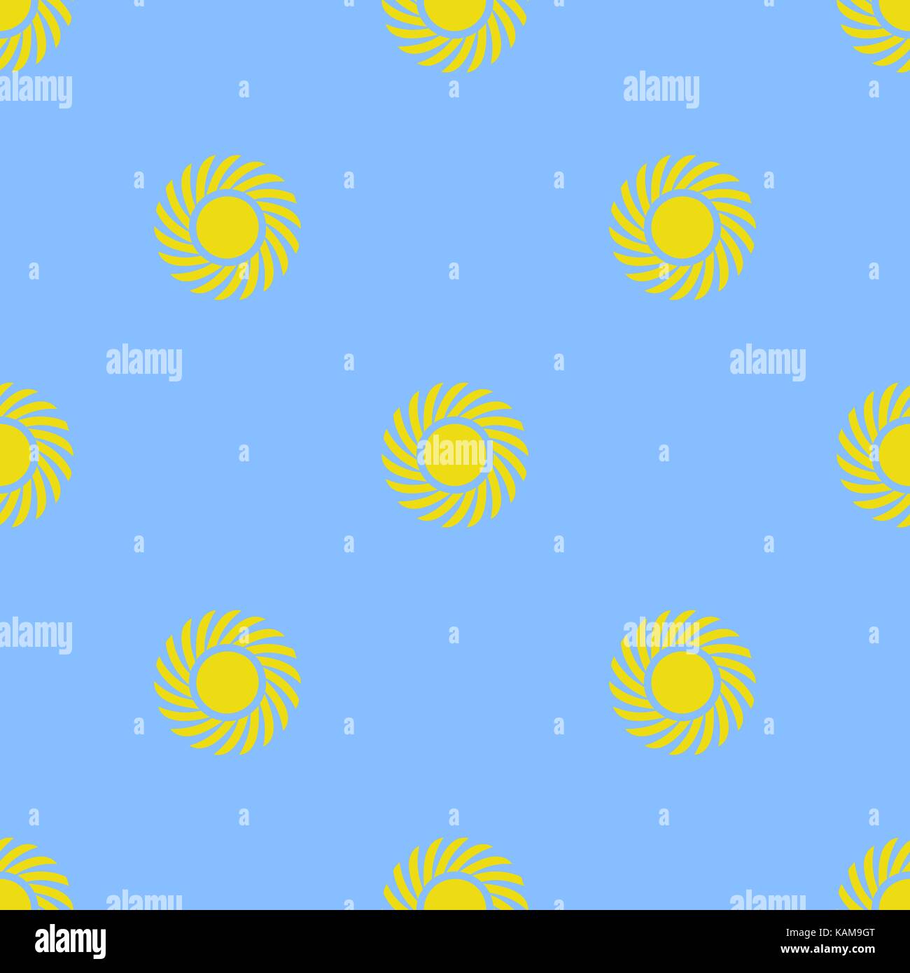 Yellow Sun Seamless Pattern Stock Vector Image & Art - Alamy