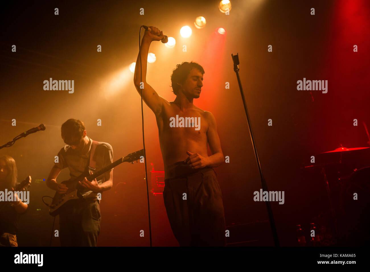 The English punk band Fat White Family performs a live concert at ...