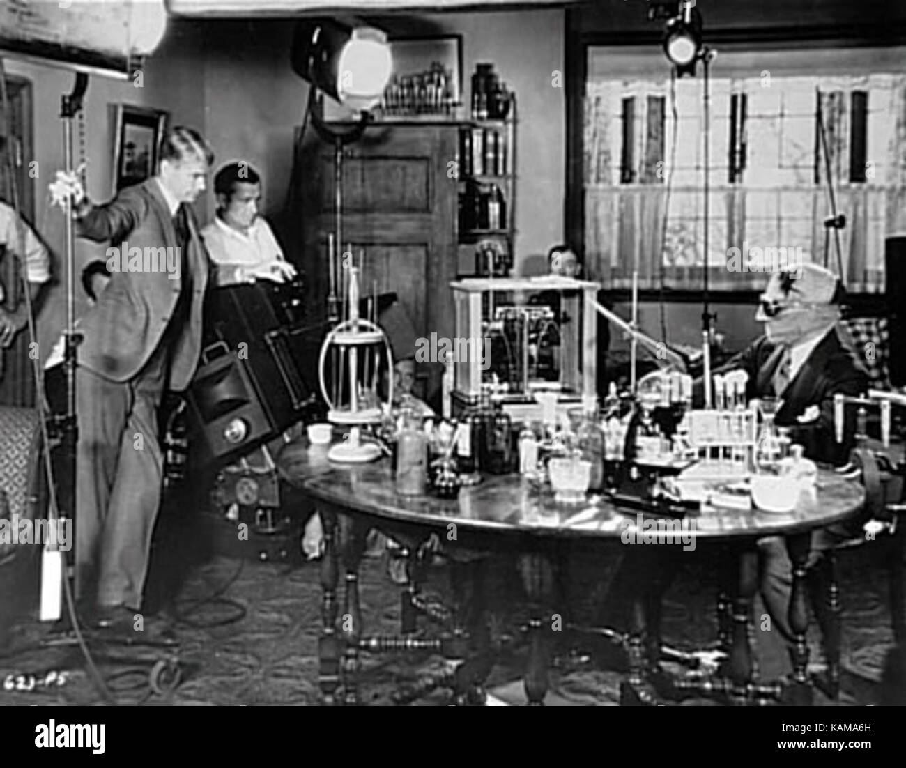 Horror movie set Black and White Stock Photos & Images - Alamy