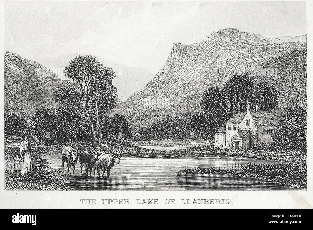 The Upper Lake Of Llanberis Stock Photo - Alamy