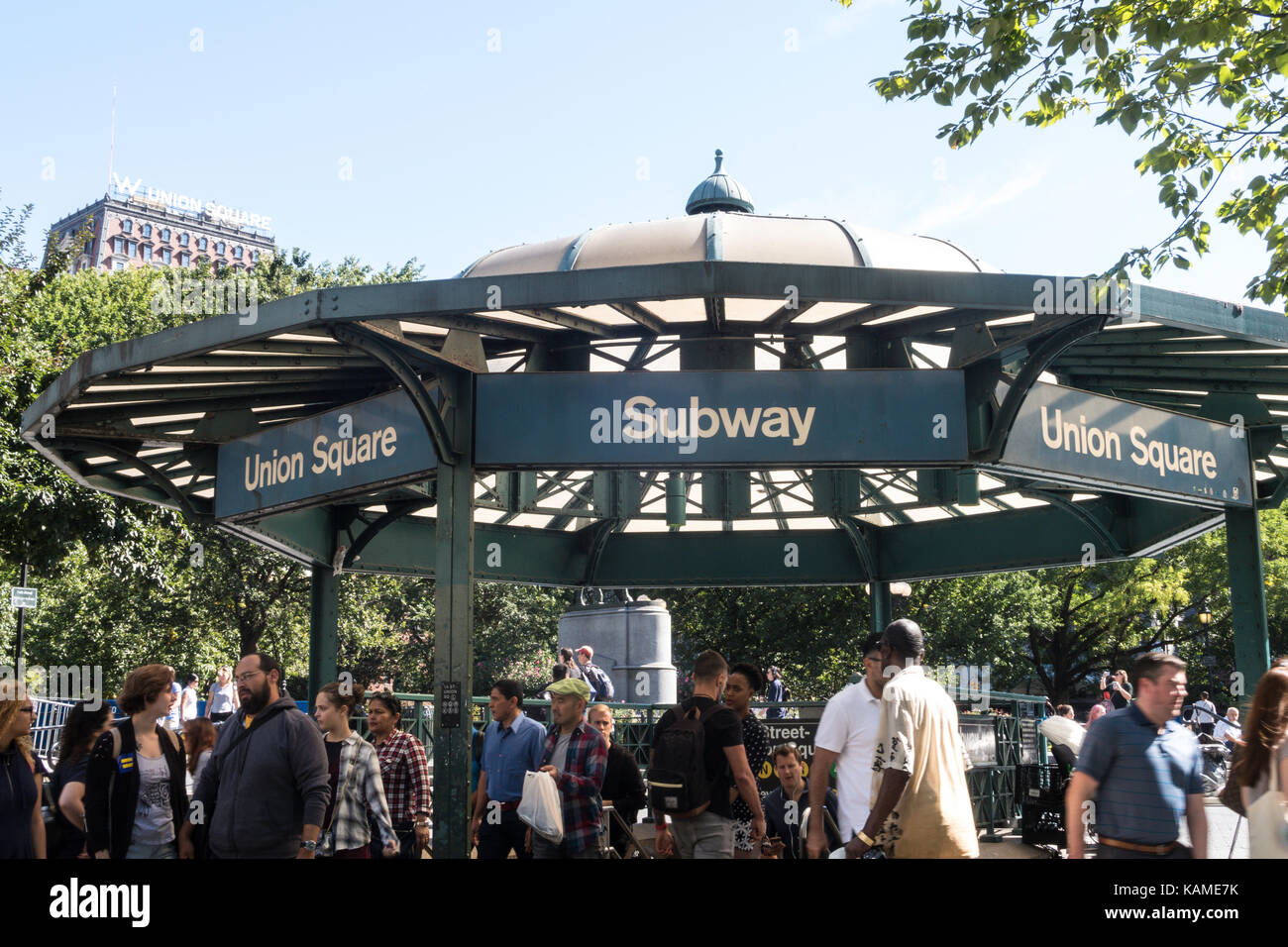 Subway Entrance at Union Square, NYC, USA Stock Photo - Alamy