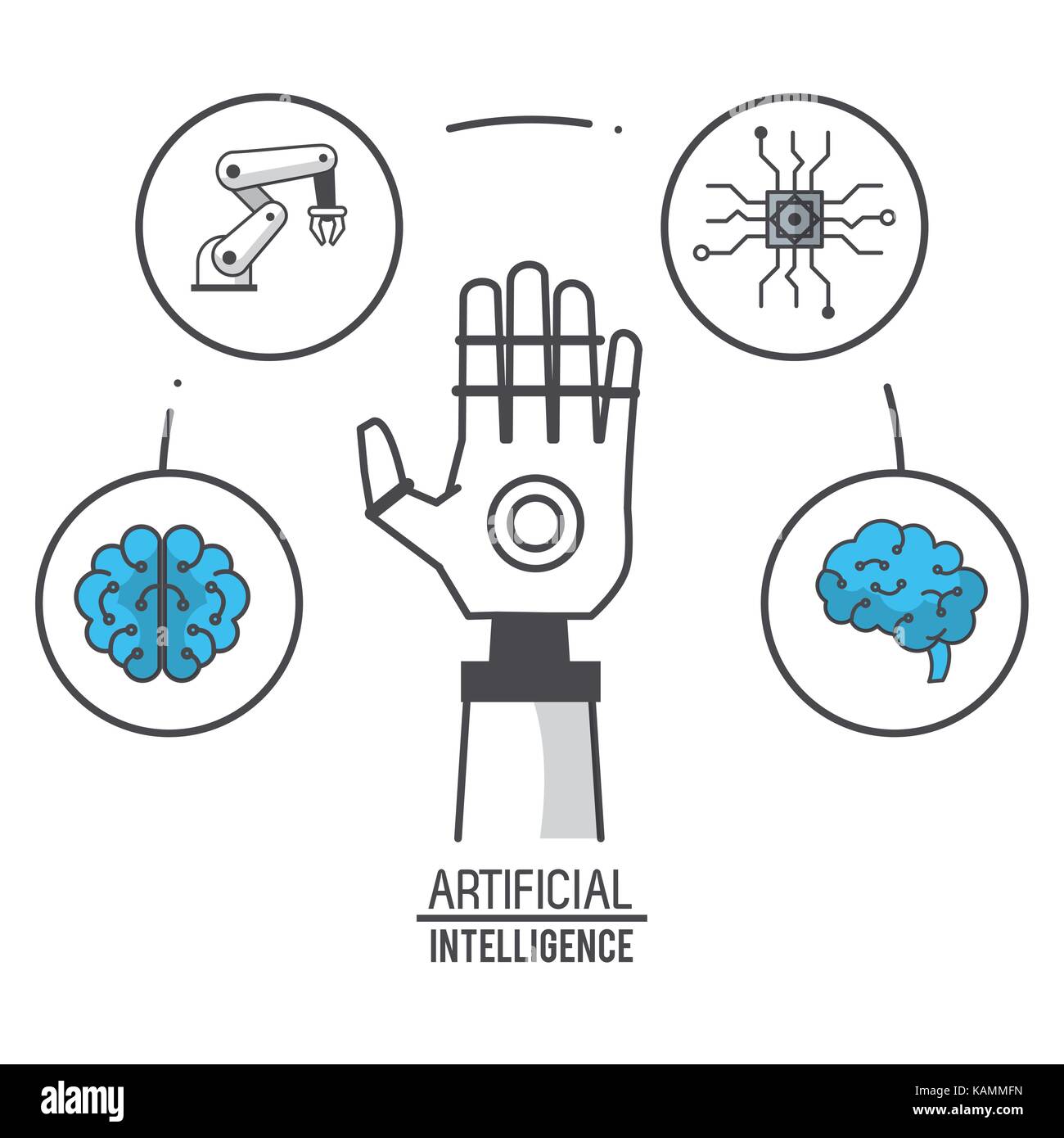 Artificial intelligence technology Stock Vector Image & Art - Alamy