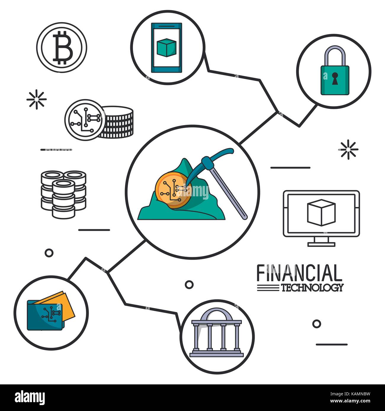 Money and financial technology Stock Vector Image & Art - Alamy