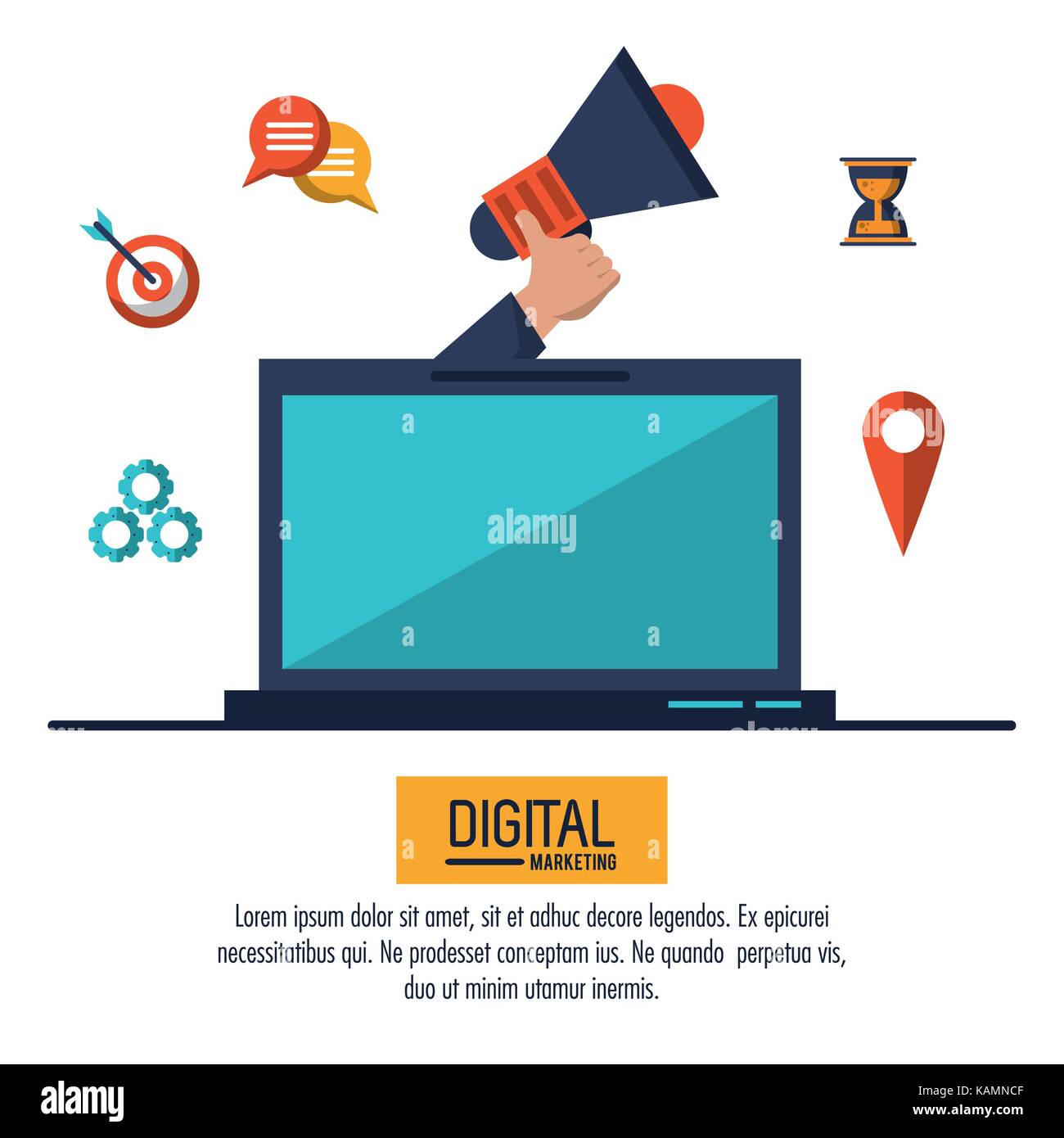 Digital marketing and advertising Stock Vector Image & Art - Alamy