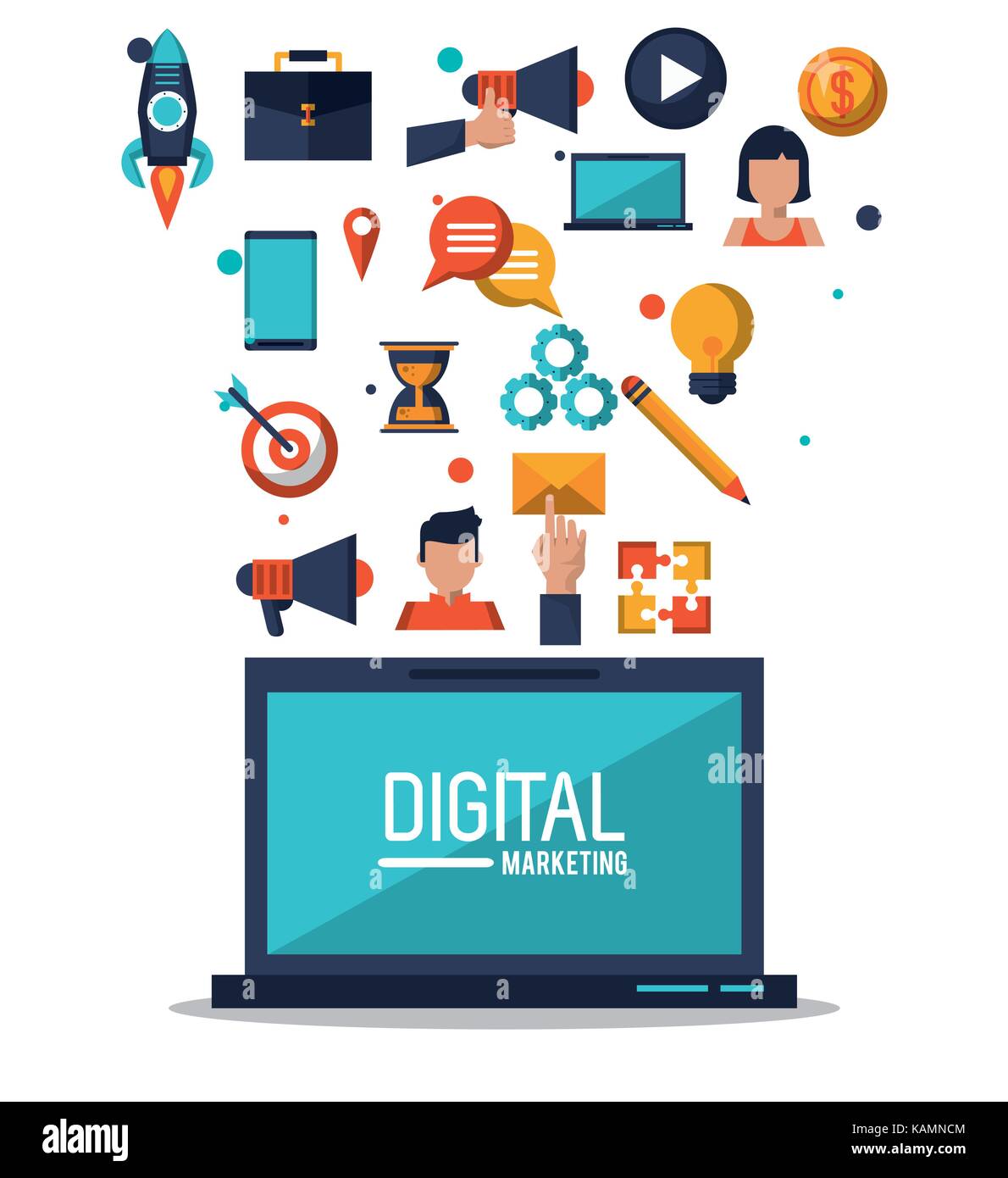 Digital marketing and advertising Stock Vector Image & Art - Alamy