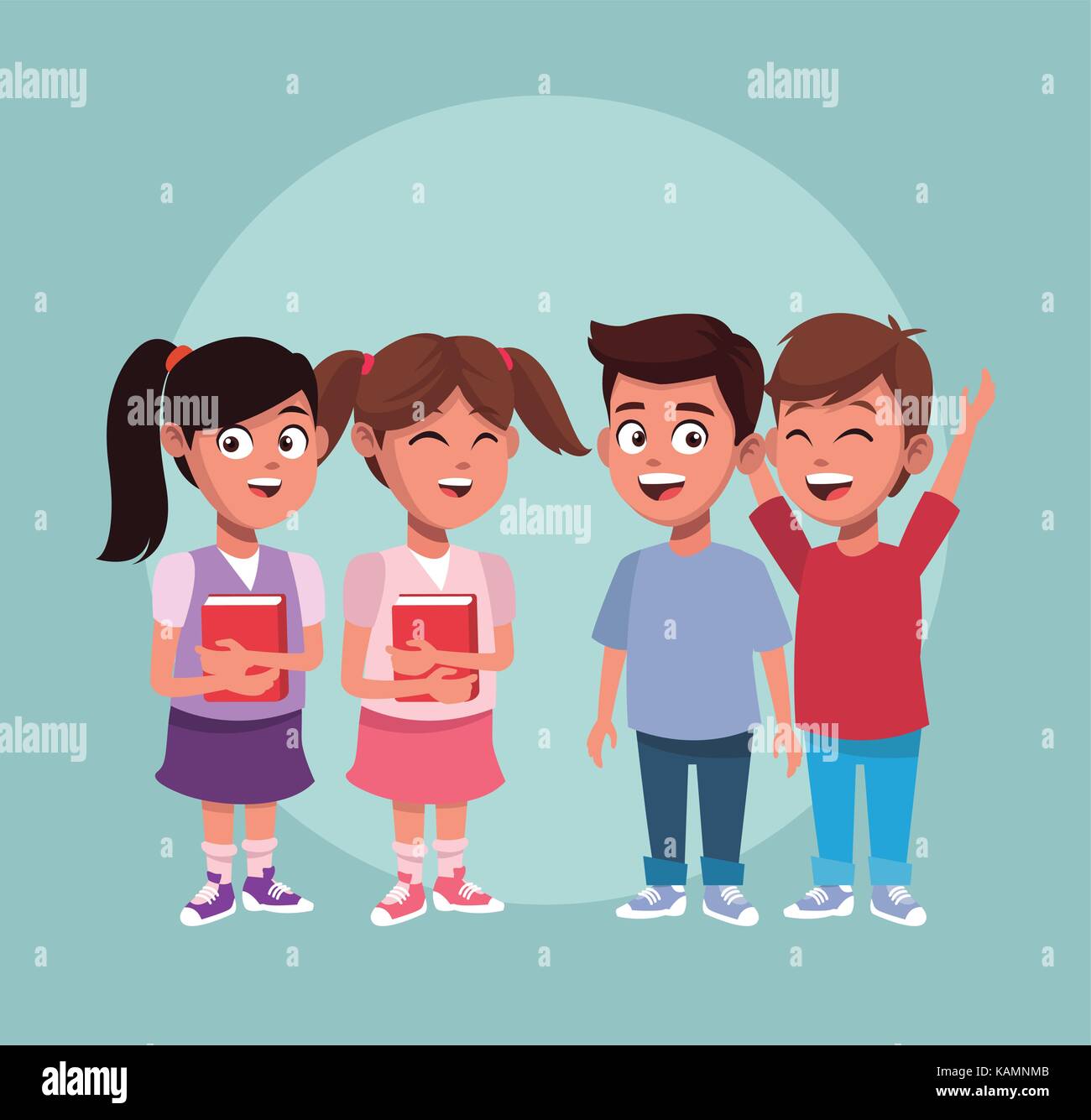 Student kids cartoon Stock Vector Image & Art - Alamy