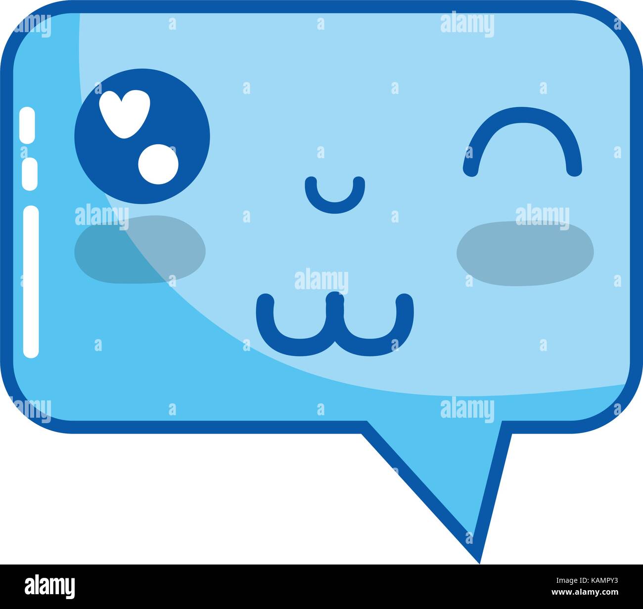 kawaii cute funny chat bubble Stock Vector Image & Art - Alamy