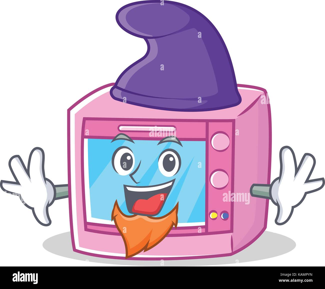 Elf oven microwave character cartoon Stock Vector Image & Art - Alamy