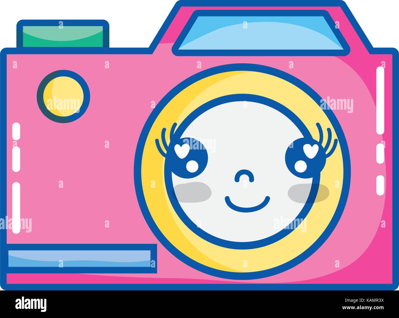 kawaii cute happy digital camera Stock Vector Image & Art - Alamy
