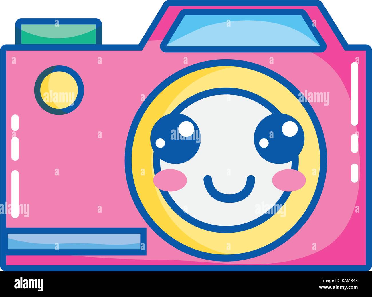 kawaii cute happy digital camera Stock Vector Image & Art - Alamy