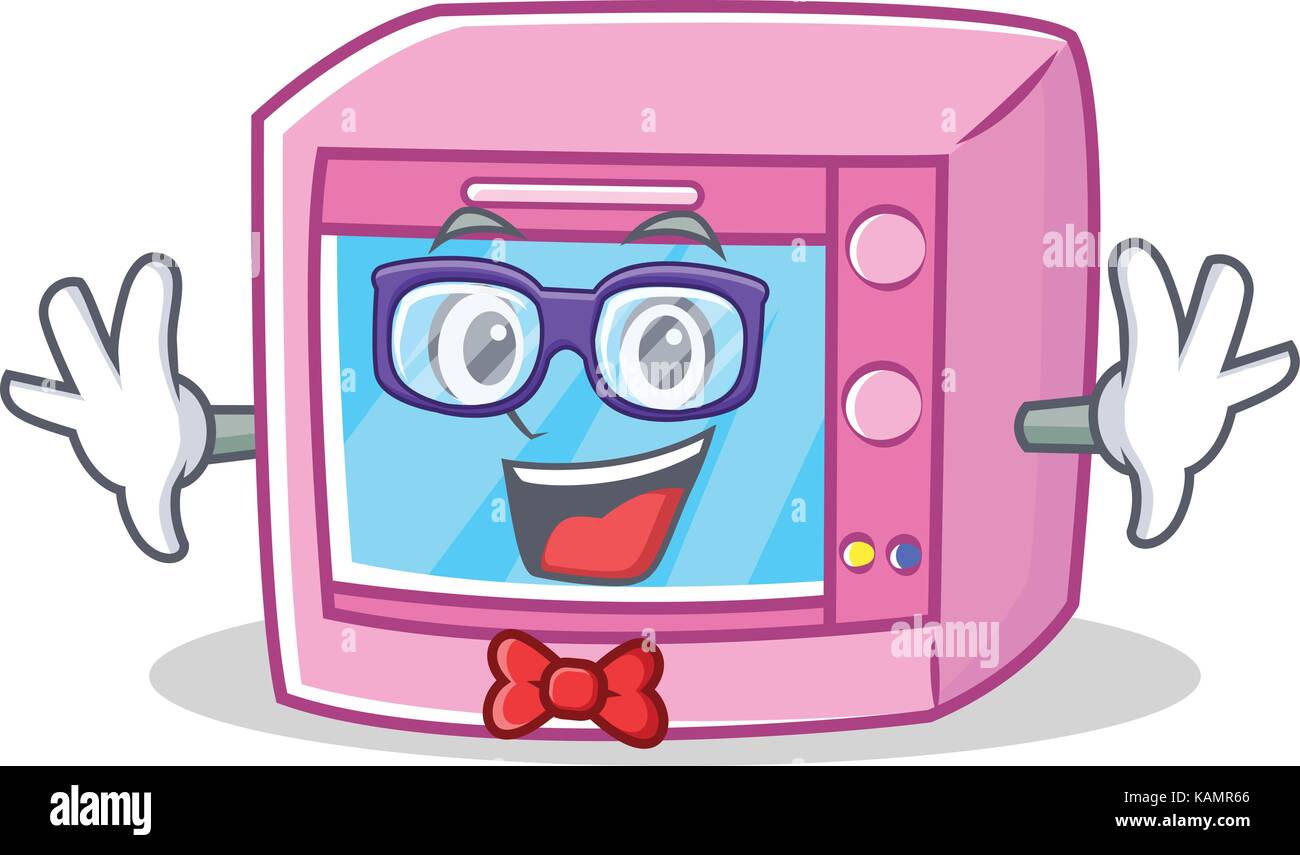Geek oven microwave character cartoon Stock Vector Image & Art - Alamy