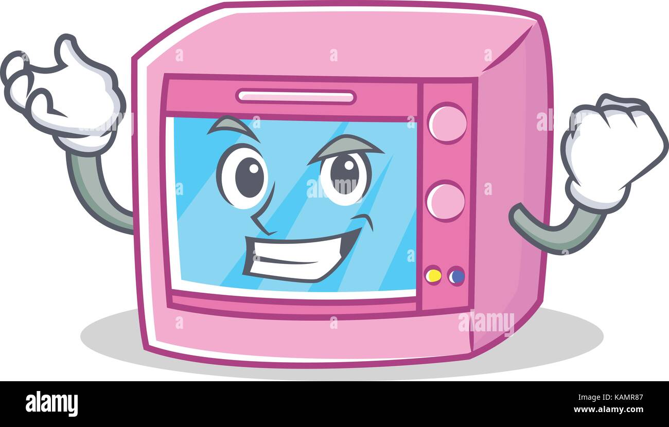 Successful oven microwave character cartoon Stock Vector Image & Art ...