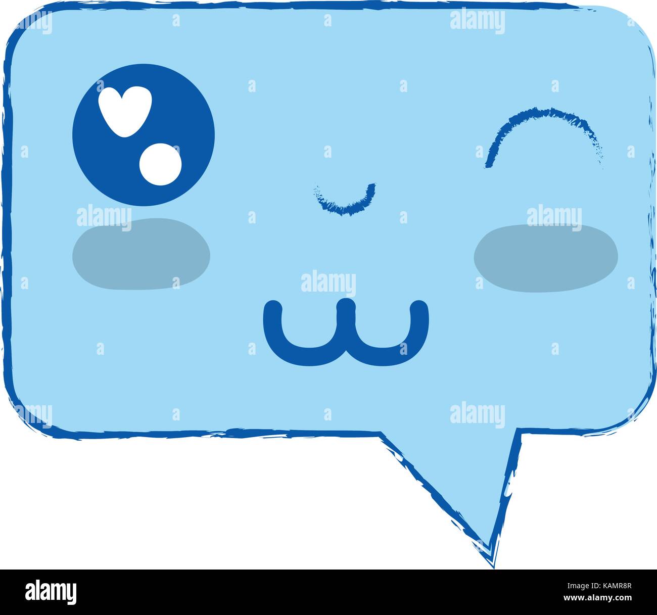 kawaii cute funny chat bubble Stock Vector Image & Art - Alamy