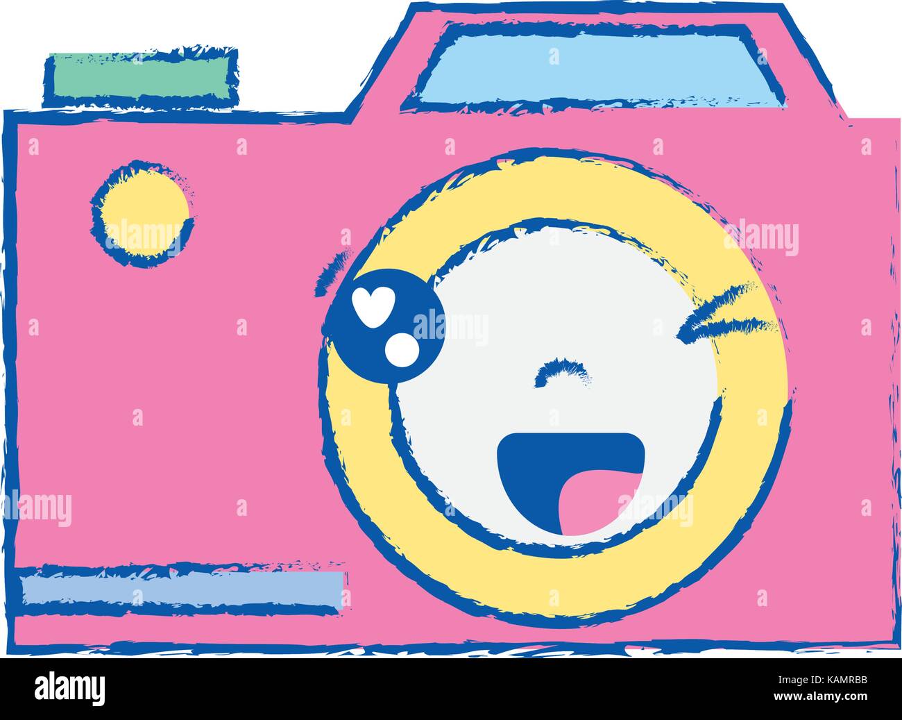 kawaii cute funny digital camera Stock Vector Image & Art - Alamy