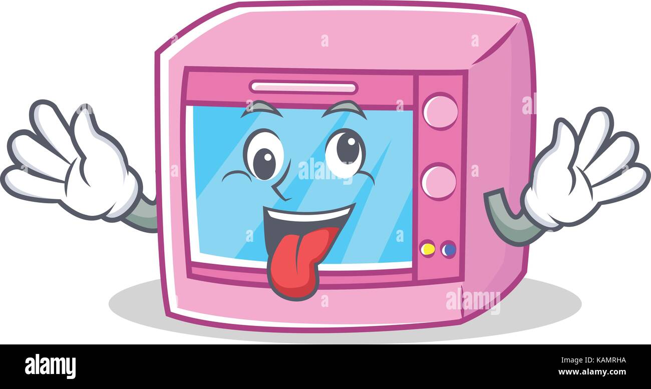 Crazy oven microwave character cartoon Stock Vector Image & Art - Alamy