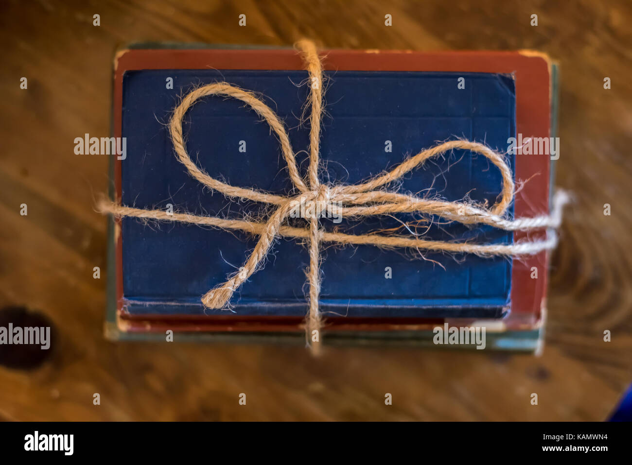 old books tied with rope Stock Photo - Alamy