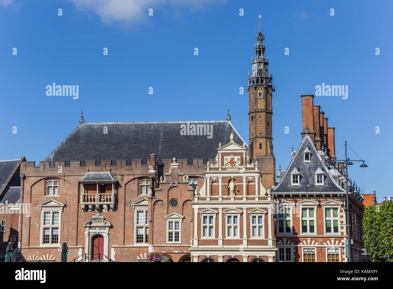 Historic city hall in the center of Haarlem, Netherlands Stock Photo ...