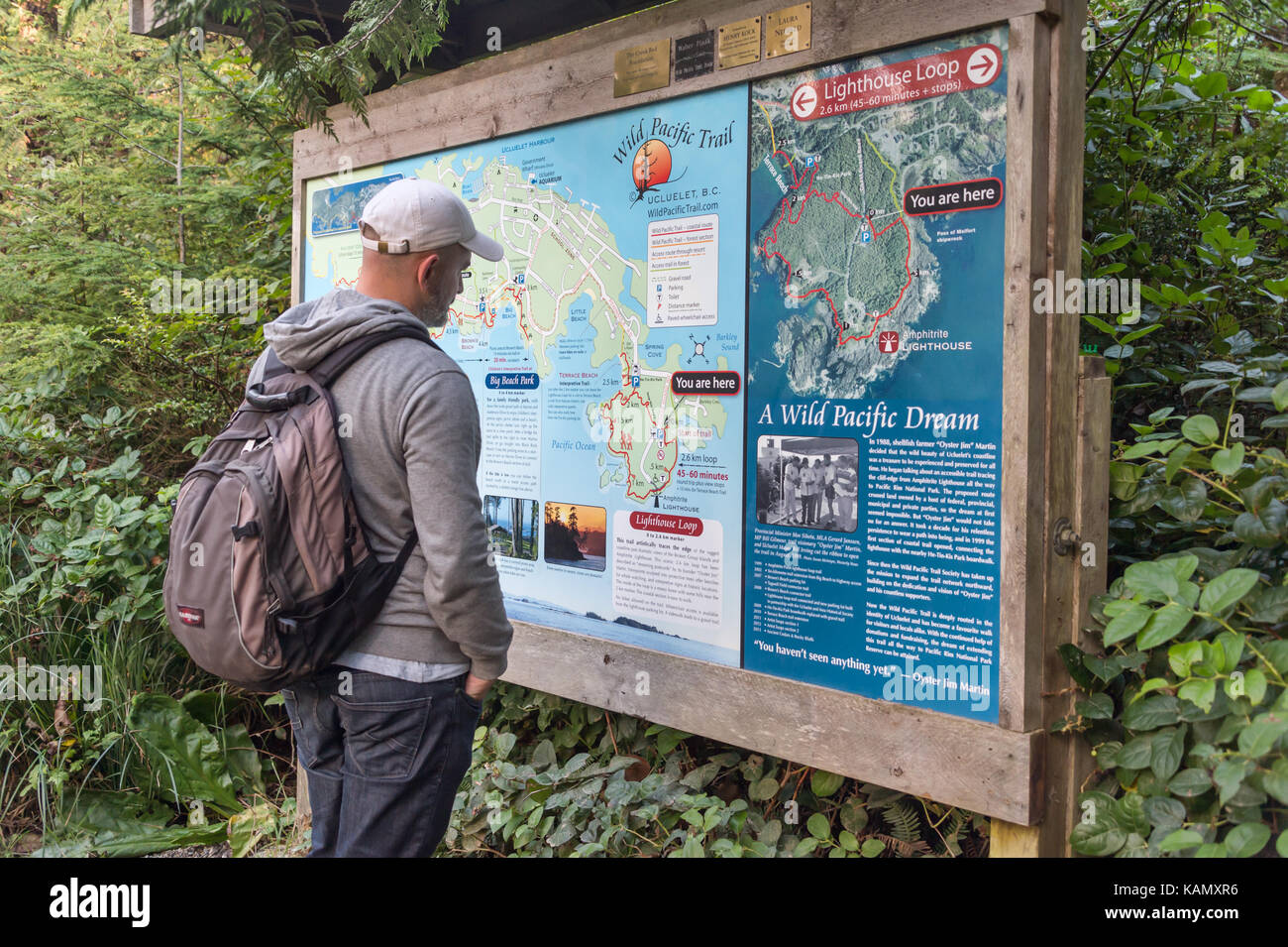 Wild pacific trail map hi-res stock photography and images - Alamy