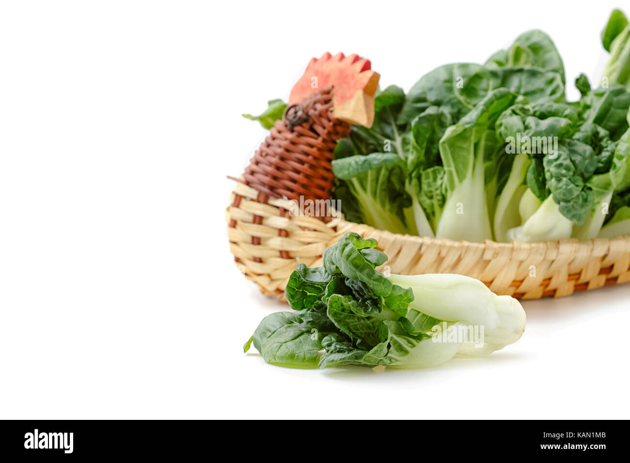 Bok choy vegetable isolated on the white background Stock Photo - Alamy