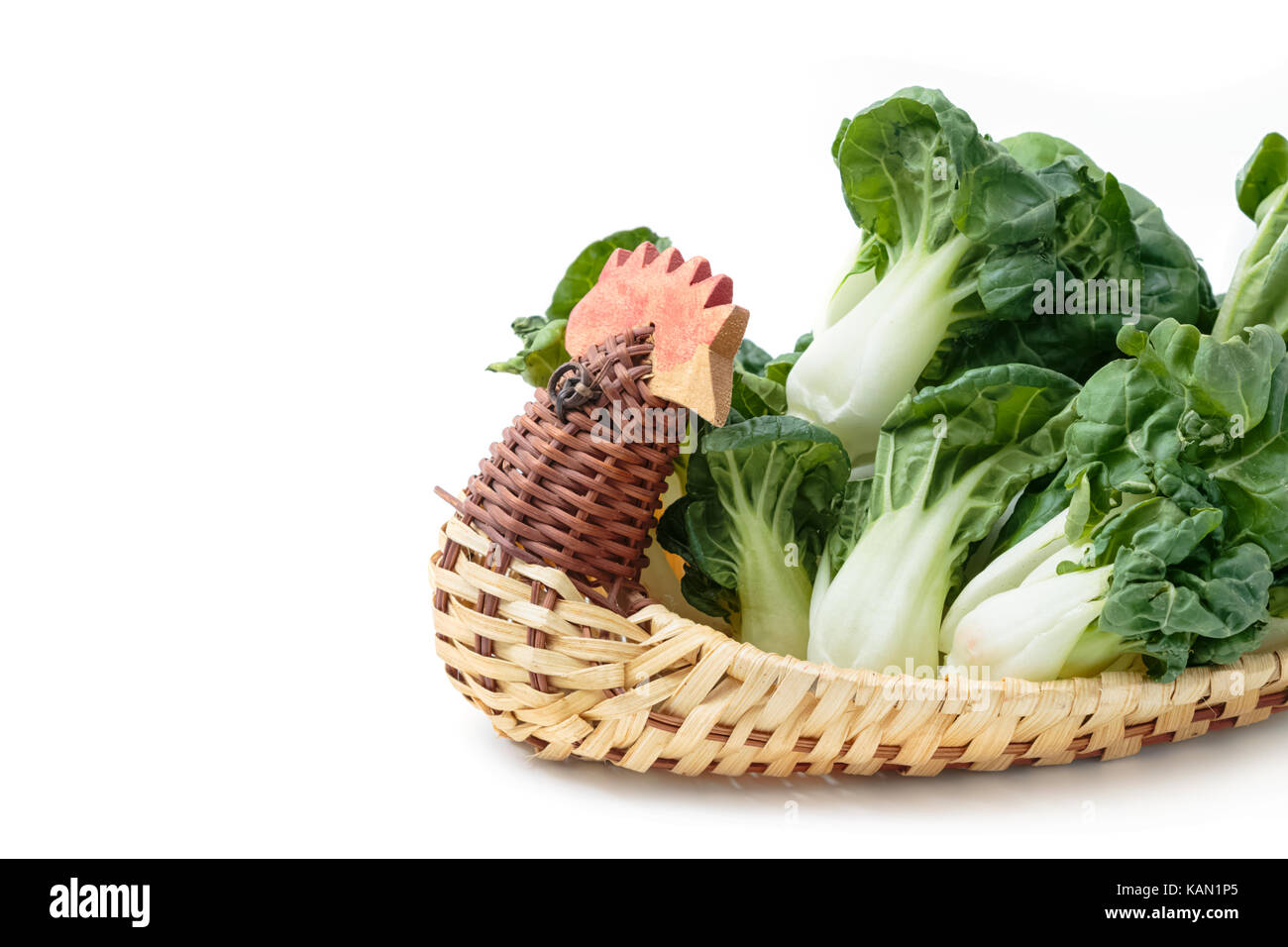 Bok choy vegetable isolated on the white background Stock Photo - Alamy