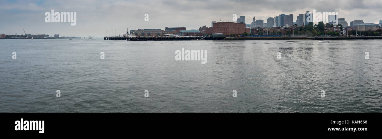 View of Downtown Boston Skyline from the Water Stock Photo - Alamy