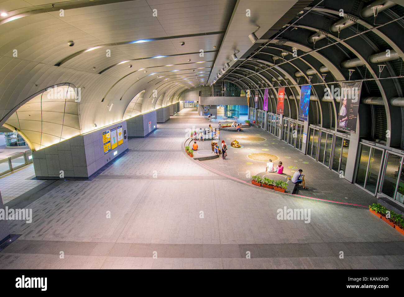 TAIPEI, TAIWAN - JULY 15: This is the architecture of Daan Forest Park ...