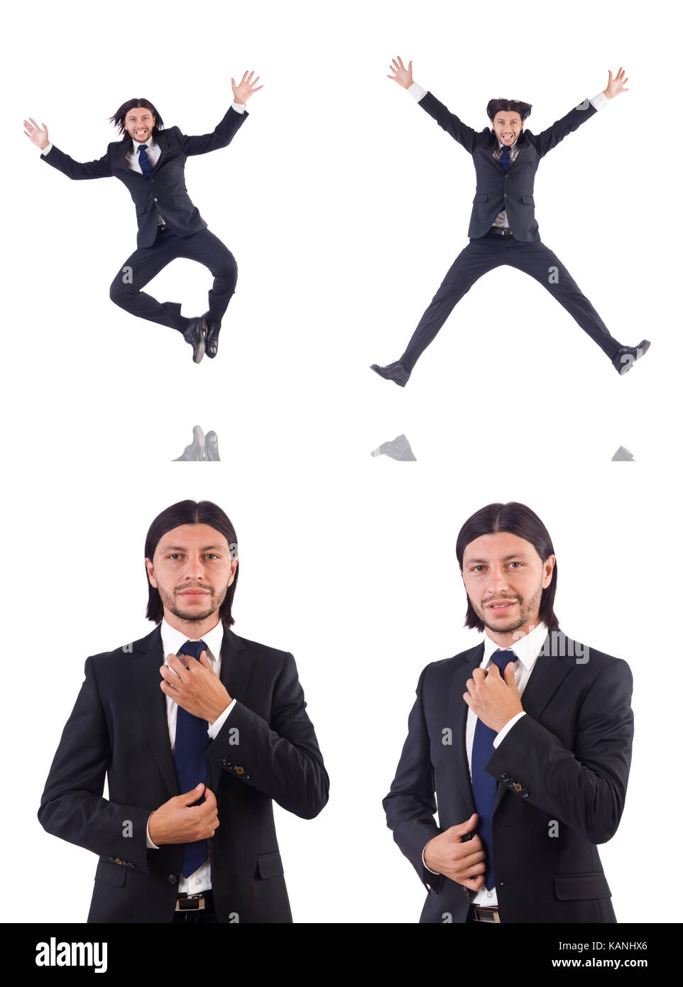 Young businessman isolated on the white background Stock Photo - Alamy