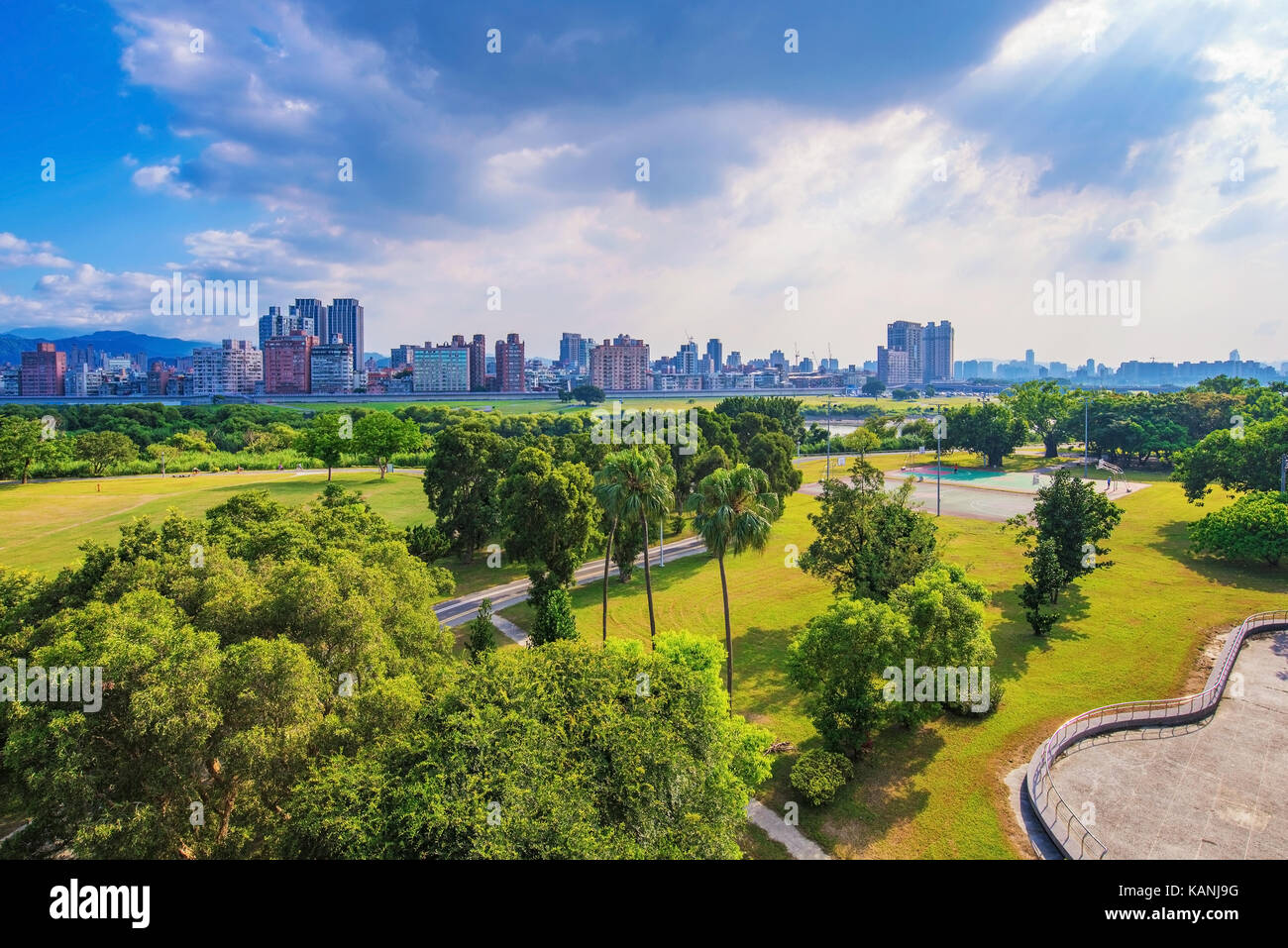 View of Guting riverside park in Taipei Stock Photo - Alamy