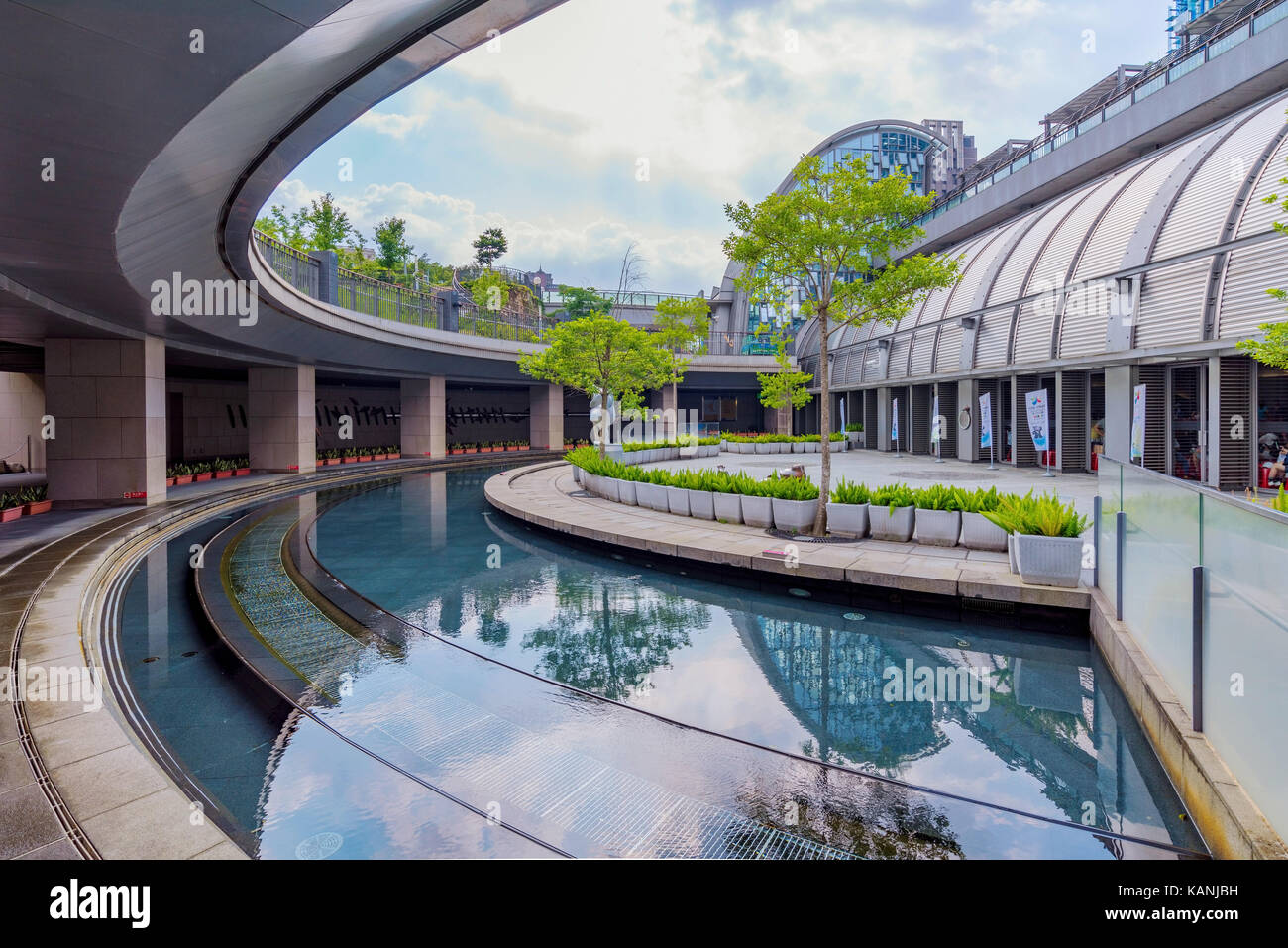 TAIPEI, TAIWAN - JULY 23: This is the architecture of Daan Forest Park ...