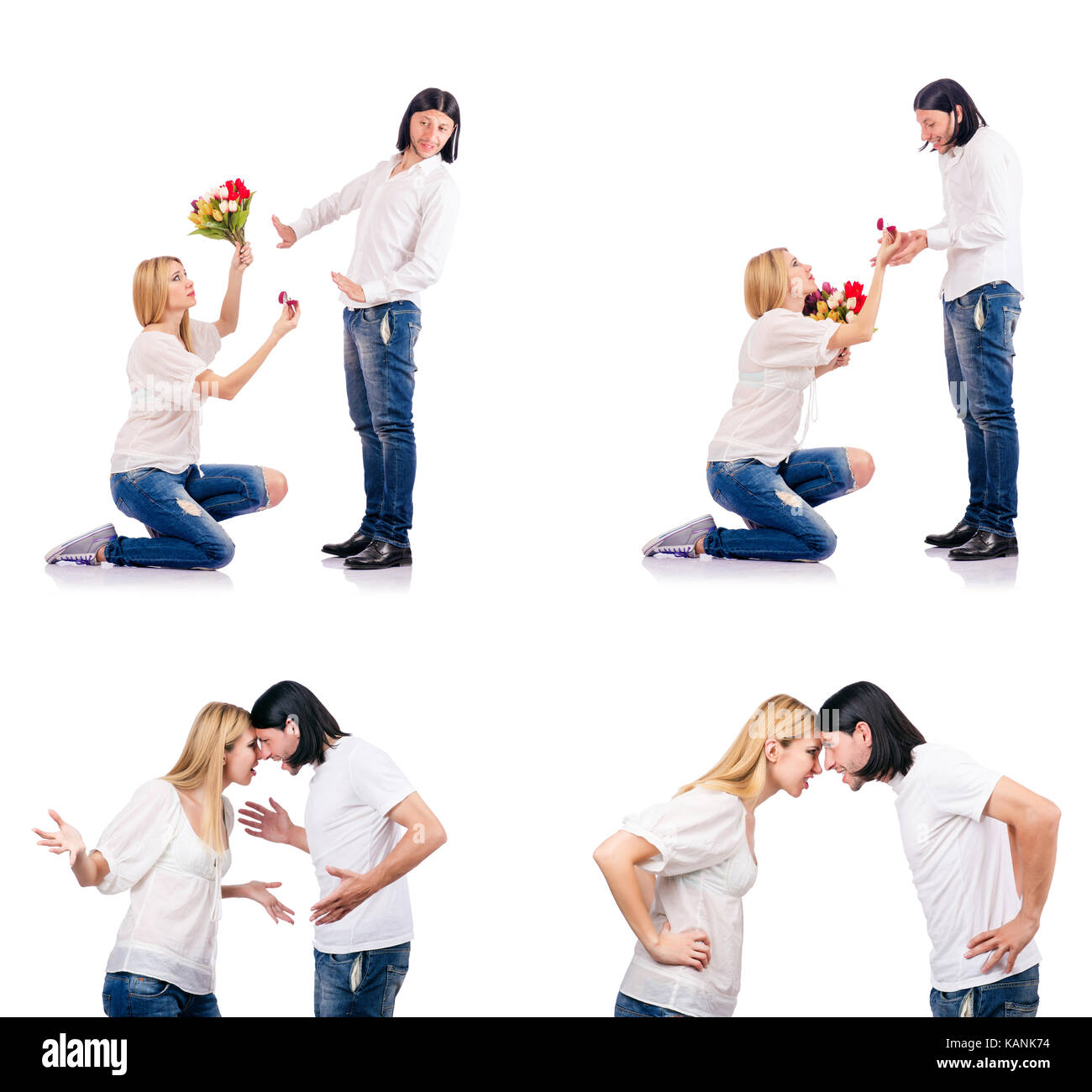 Pair of man and woman Stock Photo - Alamy