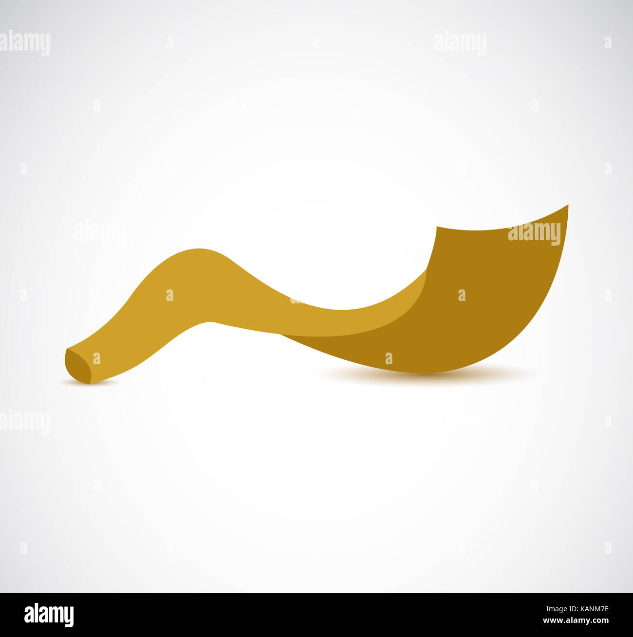 Shofar horn isolated over a white background Stock Photo - Alamy