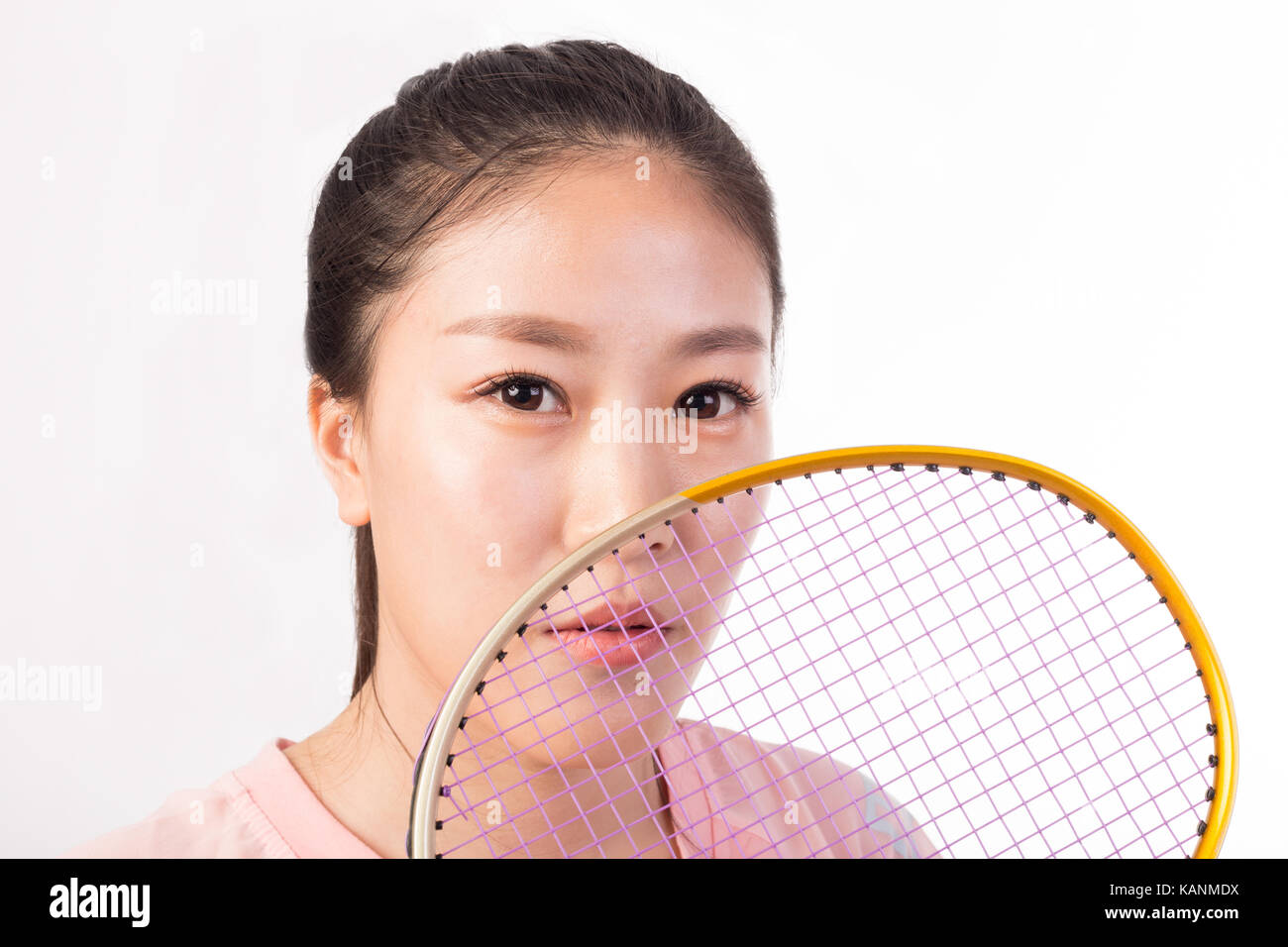 Badminton girl hi-res stock photography and images - Alamy