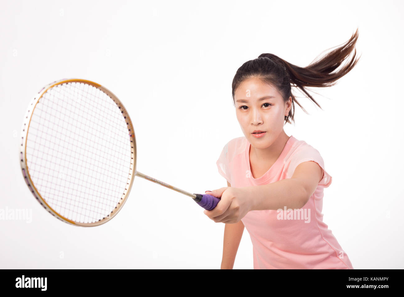 Girl badminton hi-res stock photography and images - Alamy