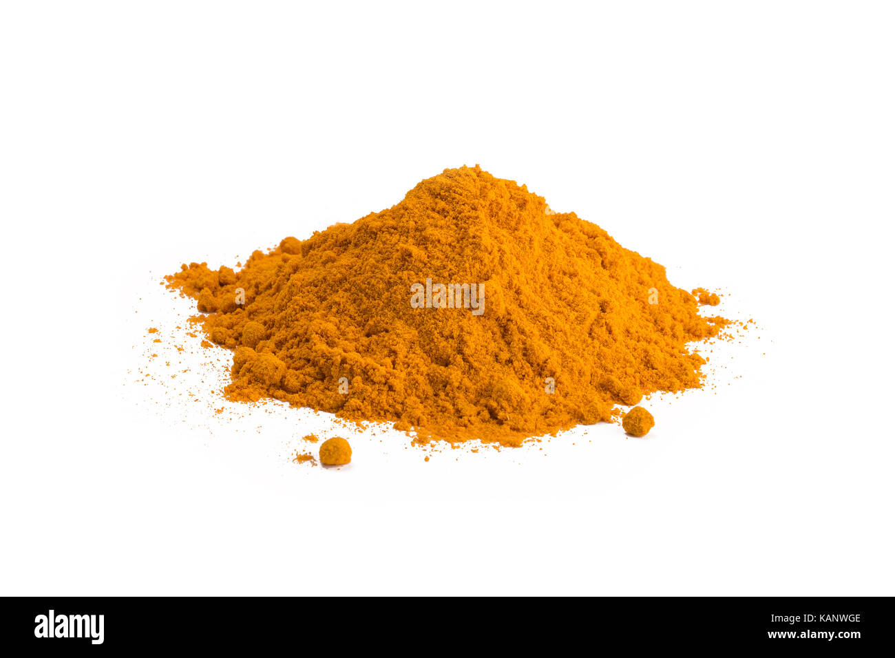 Turmeric powder isolated on white background. Curry powder Stock Photo ...