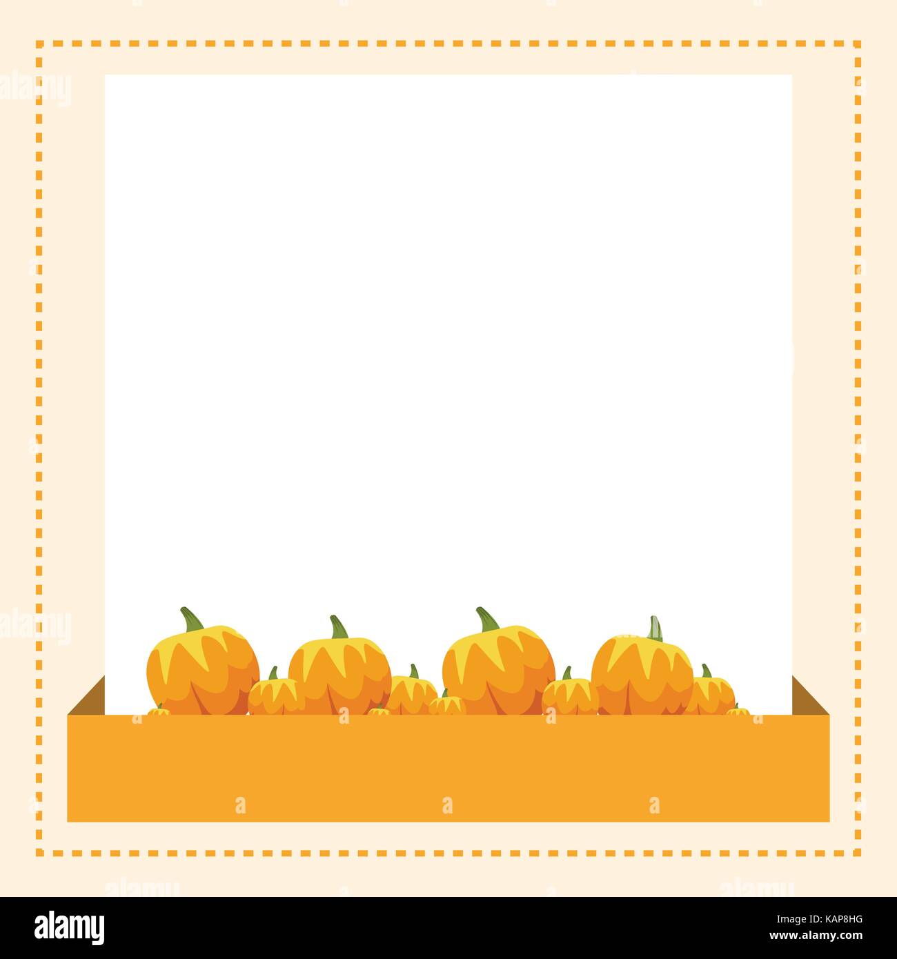 Thanksgiving frame with pumpkin style Stock Vector Image & Art - Alamy