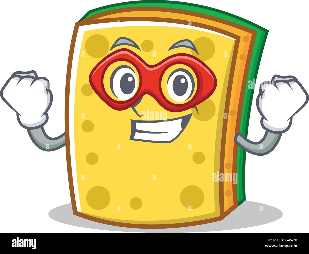 Super hero sponge cartoon character funny Stock Vector Image & Art - Alamy