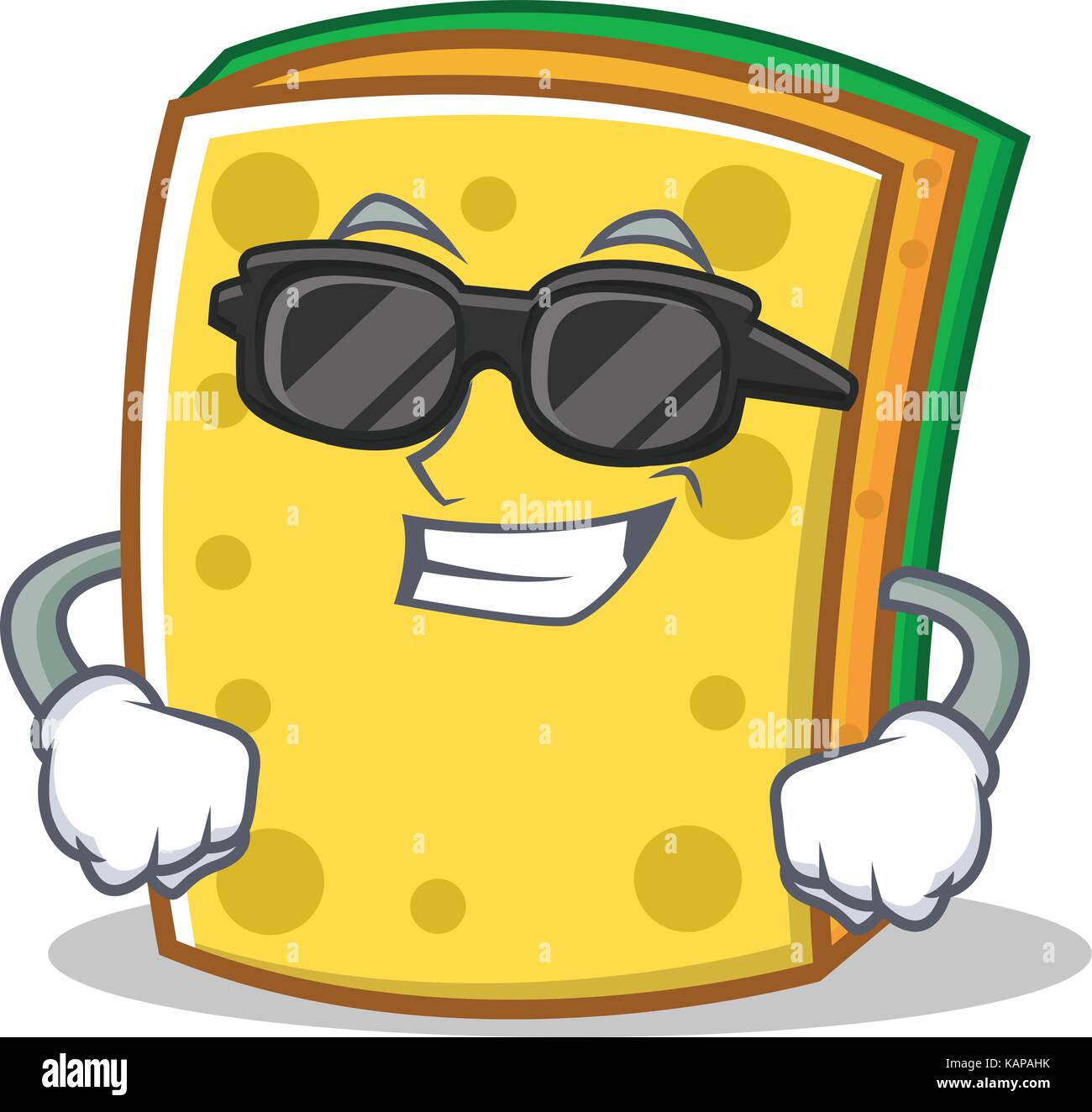 Super cool sponge cartoon character funny Stock Vector Image & Art - Alamy