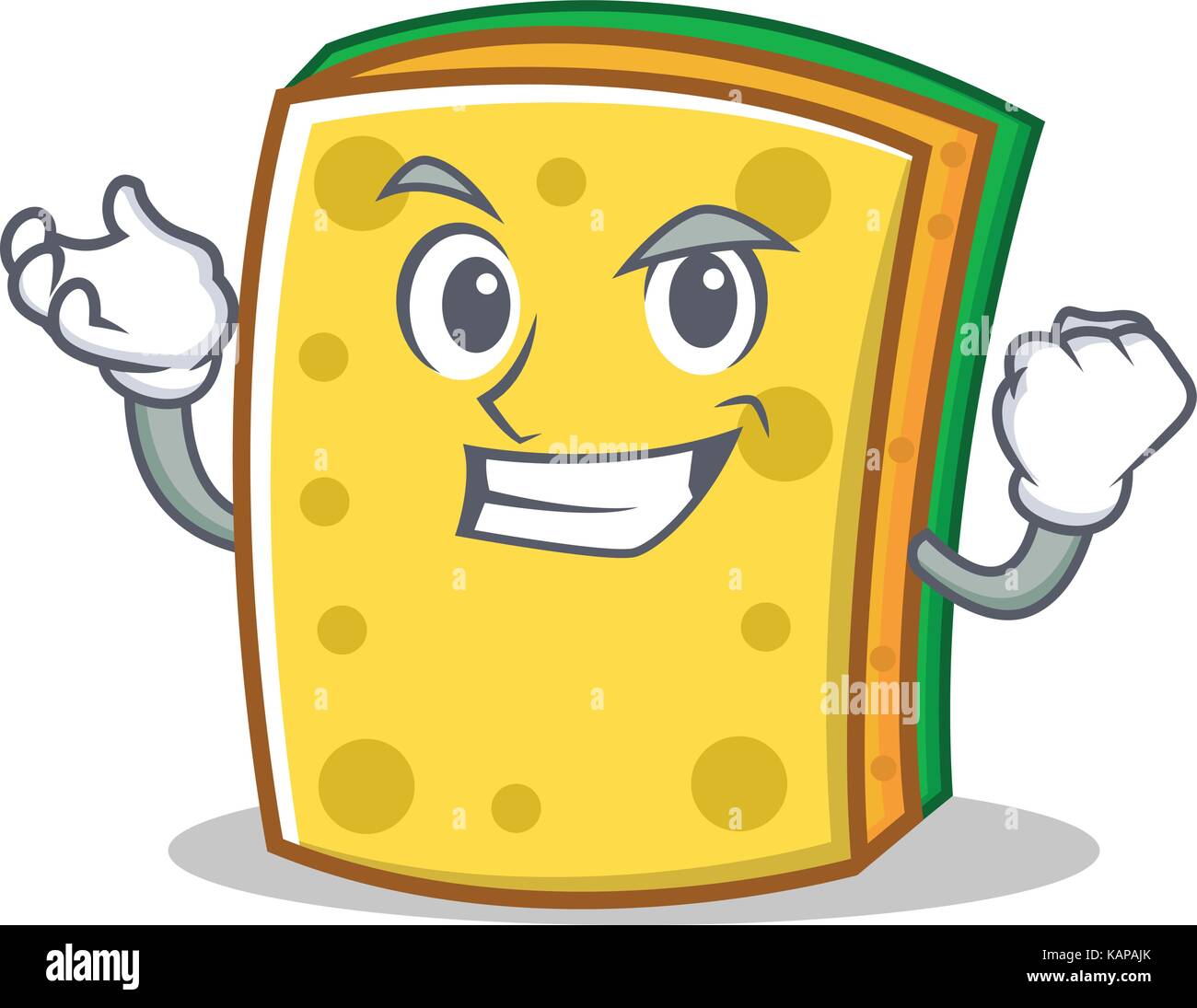 Successful sponge cartoon character funny Stock Vector Image & Art - Alamy