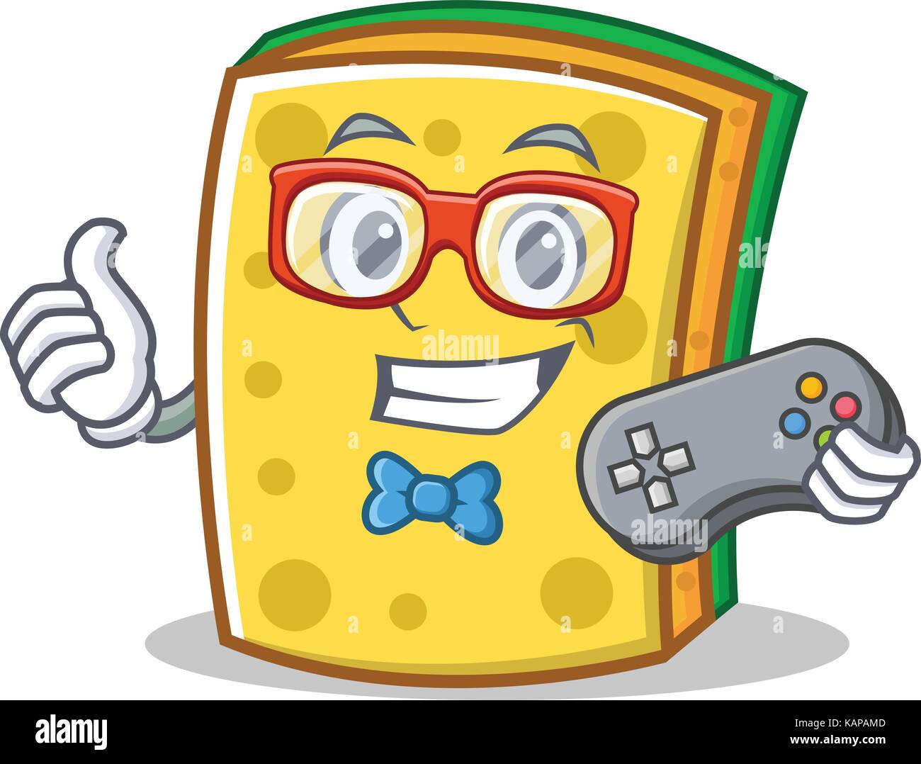 Gamer sponge cartoon character funny Stock Vector Image & Art - Alamy